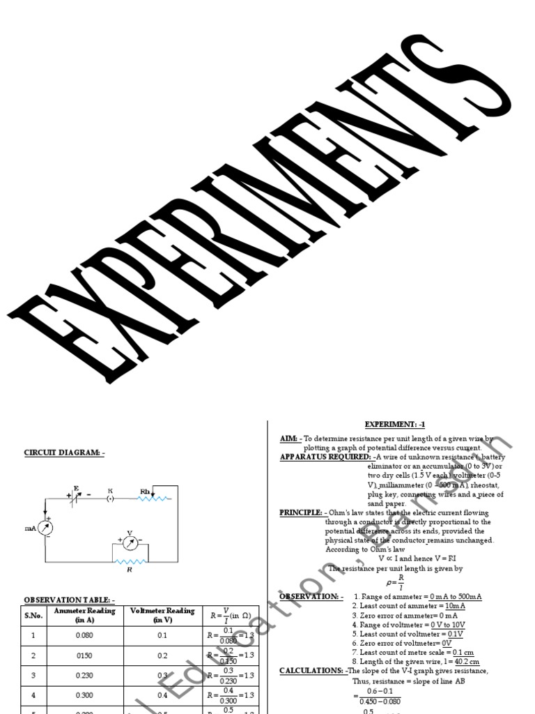 Physics Practicals | PDF | Force | Physical Quantities