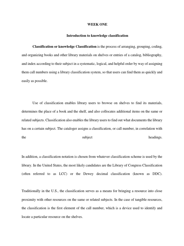Introduction To Classification Notes | PDF | Science | Cognitive Science