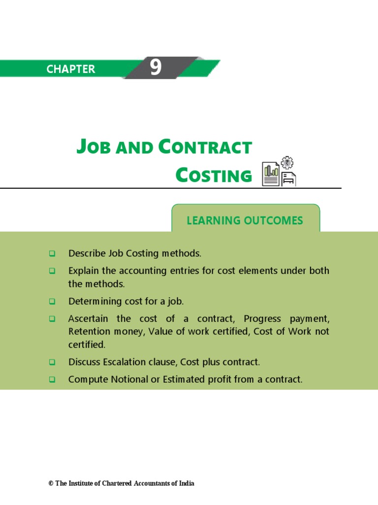 Contract Costing Pdf Cost Employment