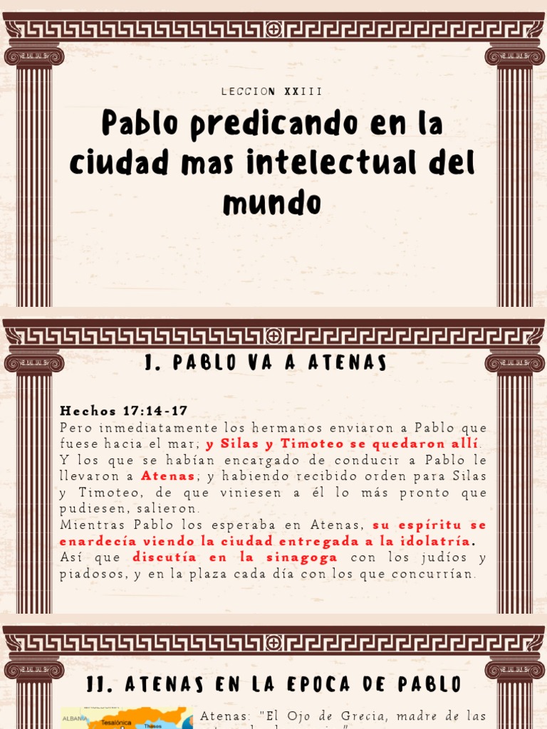 Pablo en Atenas | PDF | Pablo el apóstol