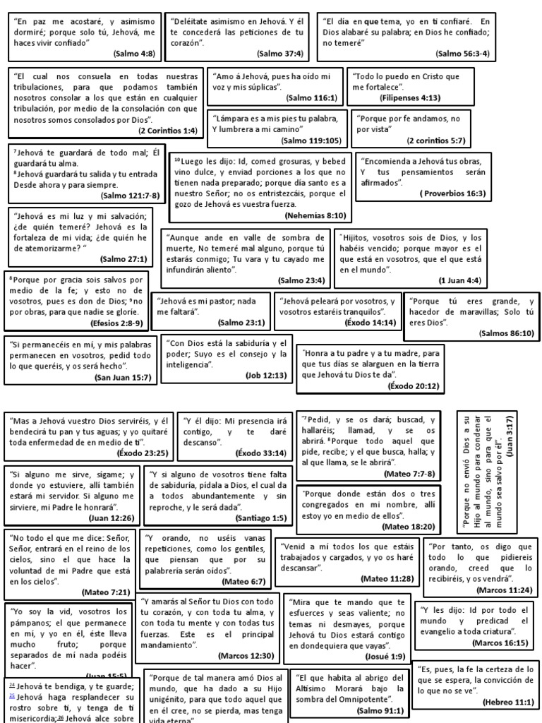 Versiculos para Imprimir | PDF | Salmos | Contenido bíblico