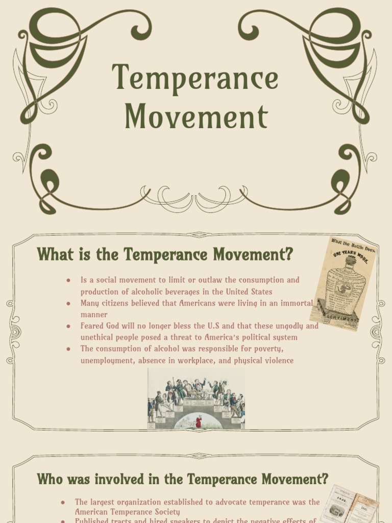 Temperance Movement | PDF | The United States | Alcohol