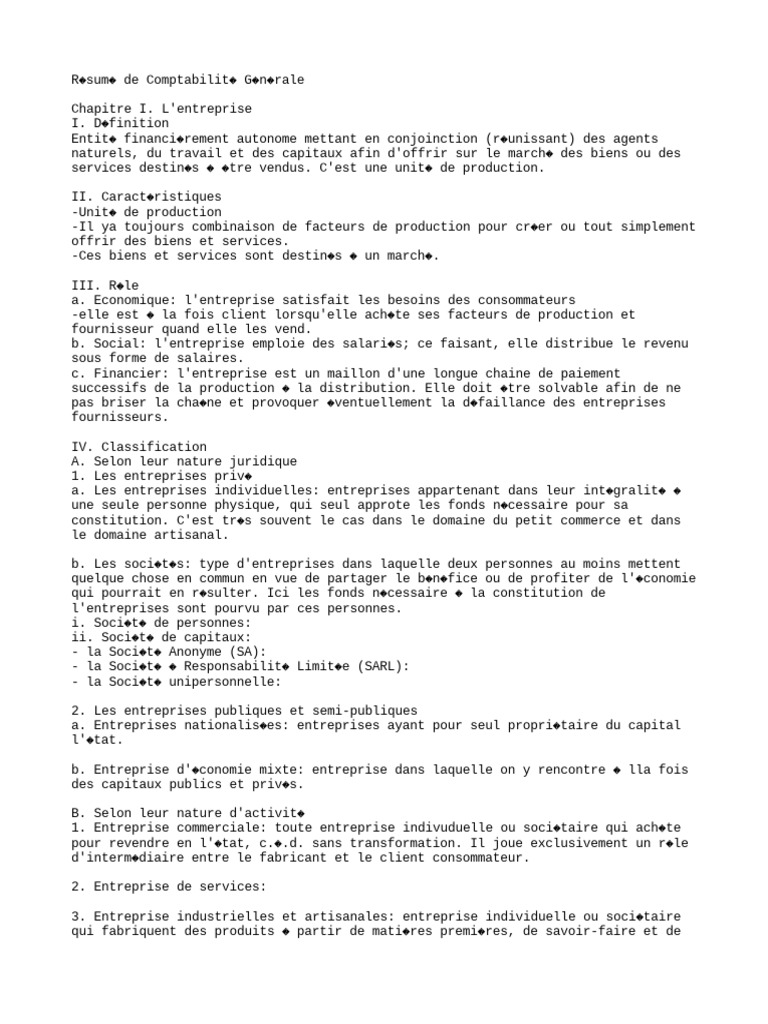 Résumé de Comptabilité Générale | PDF | Dépréciation | Comptabilité