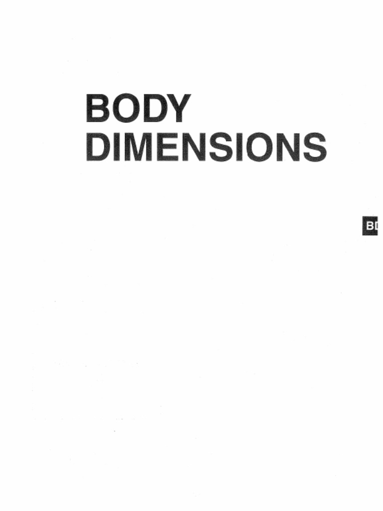 Body Dimensions | PDF
