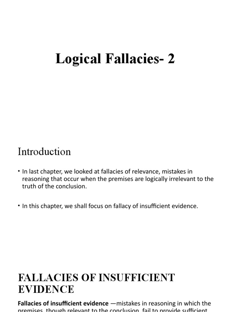 Logical Fallacies - 2 | PDF | Fallacy | Argument