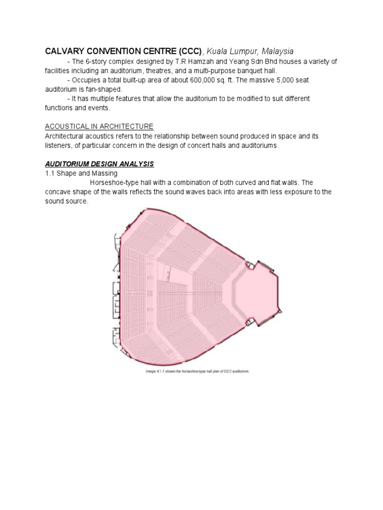 CCC Auditorium Design and Features | PDF