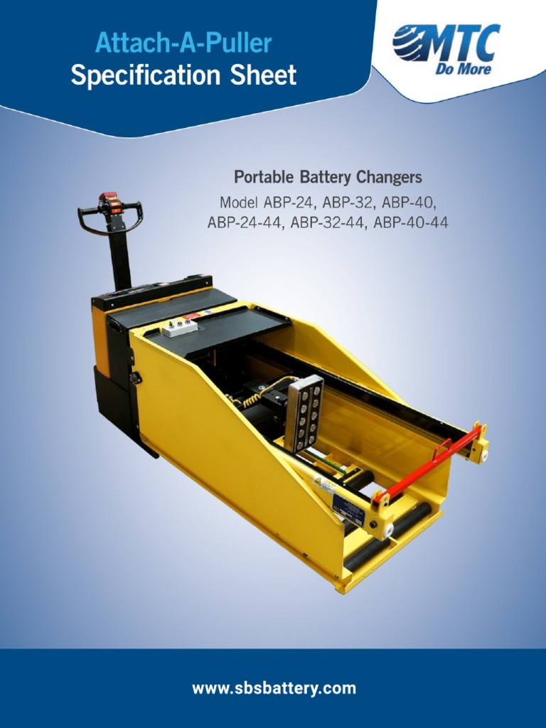 MTC Attach A Puller Specs | PDF | Kilogram | Length