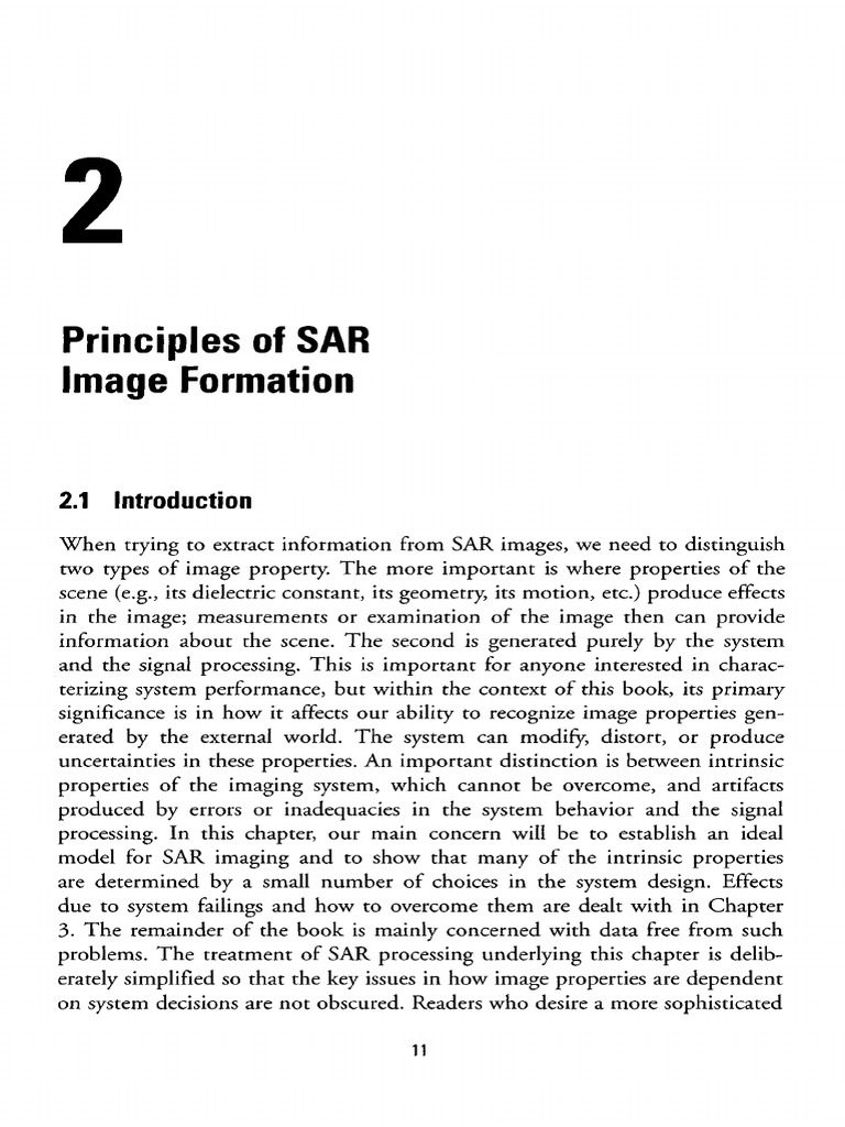 Principles of SAR Images Formation | PDF | Radar | Antenna (Radio)