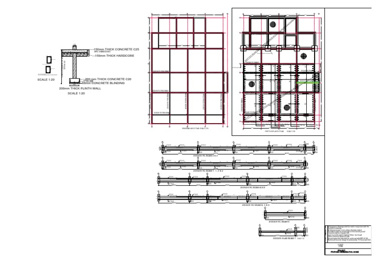 Swimming Pool House Structural Drawings | PDF | Structural Engineering ...