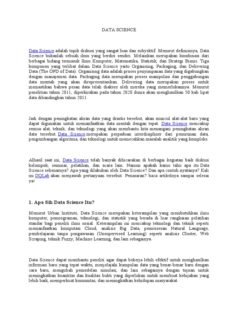 Data Science | PDF
