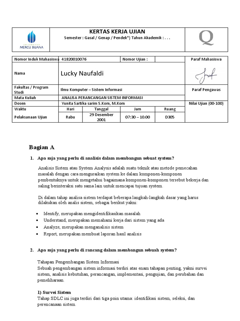 Uas Apsi - Lucky Naufaldi - 41820010076 | PDF