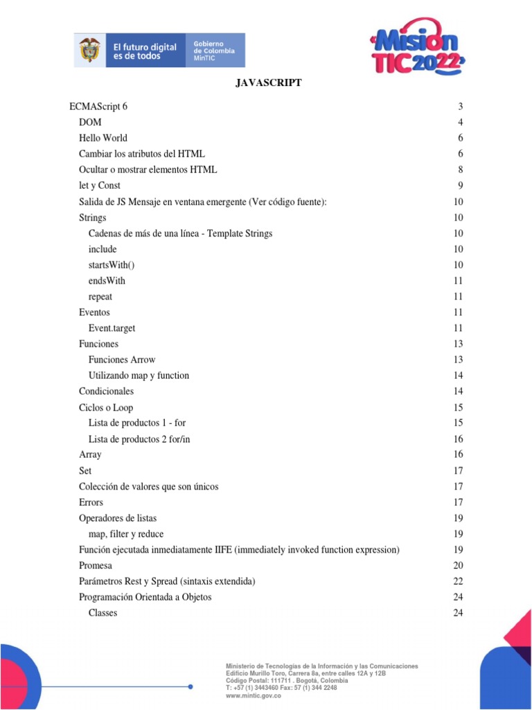 04 Javascript Pdf Modelo De Objeto De Documento Script Java