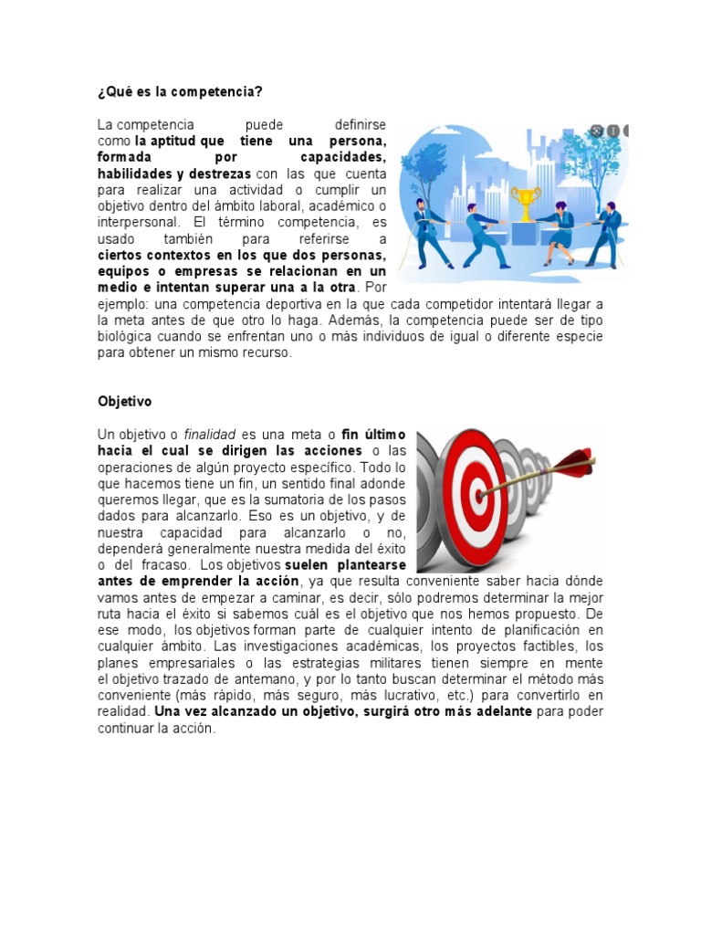 Qué Es La Competencia | PDF | Planificación