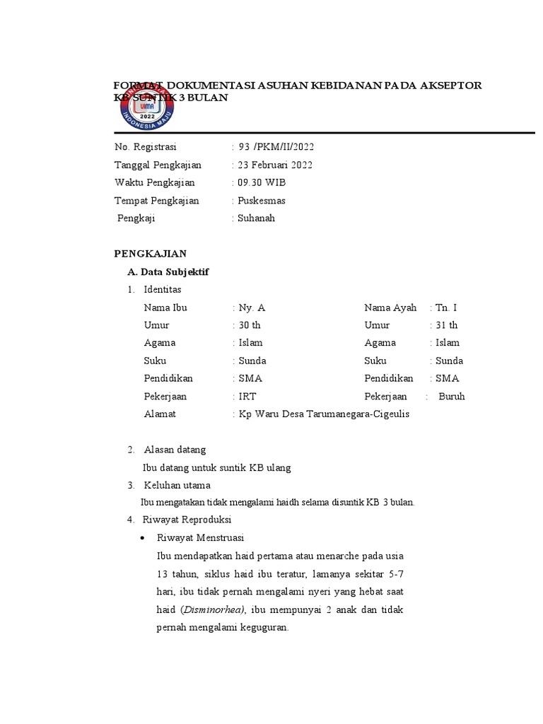 Askeb Kontrasepsi Suntik 3 Bulan | PDF