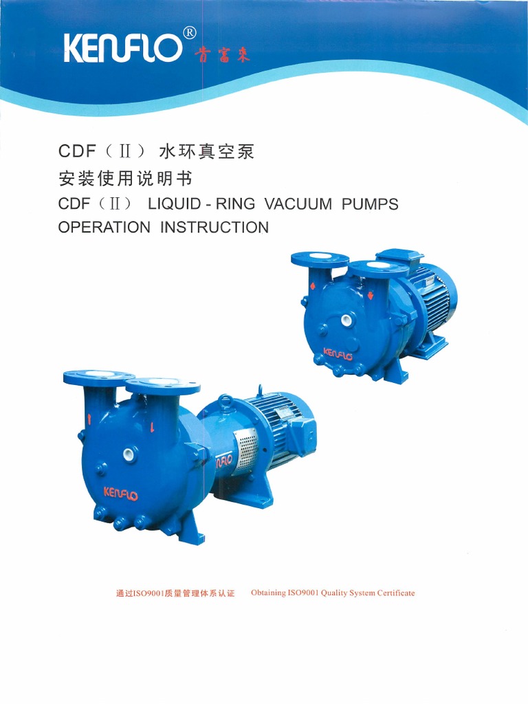 Kenflo CDF Vacuum Pump | PDF
