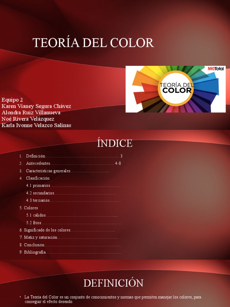 Teoría Del Color | Descargar gratis PDF | Color | Amarillo