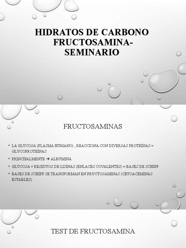 FRUCTOSAMINA | PDF