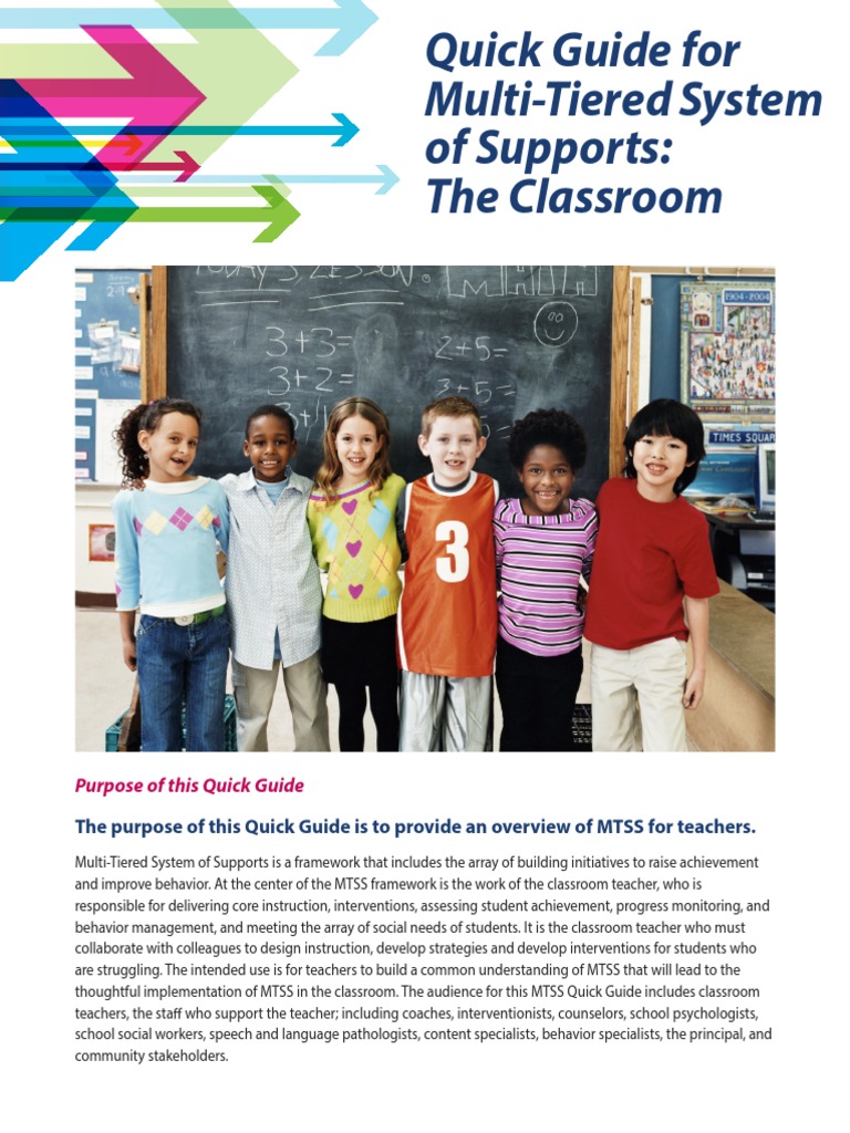 MTSS Overview for Classroom Teachers | PDF | Educational Assessment ...