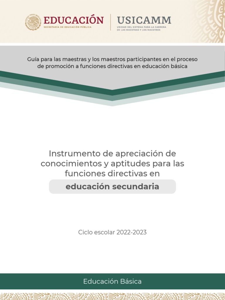 Guia Educacion Secundaria EB 2022-2023 | PDF | Educación primaria ...