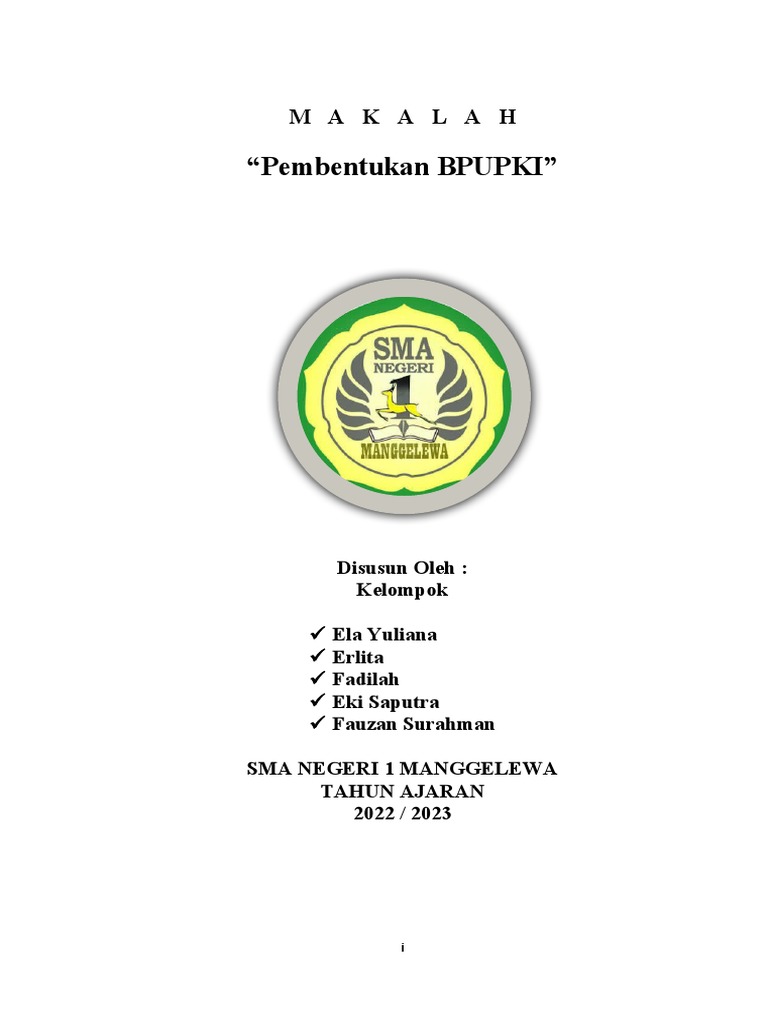 Pembentukan BPUPKI dan Perjuangan Kemerdekaan | PDF