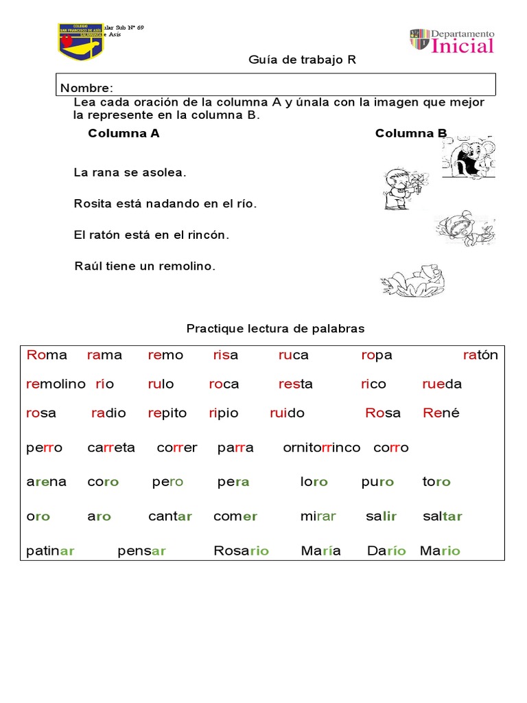 Guía de Comprensión Lectora R | PDF