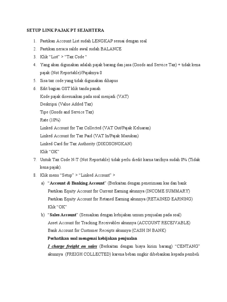 Tutorial Mengisi Setup Link Pajak, Data Cust, Supp, Saldo Piutang Dan Utang Serta Mengisi Data ...