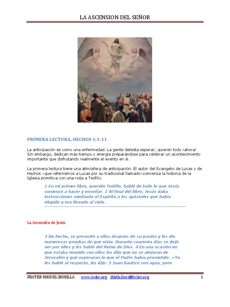 La Ascension Del Senor Descargar Gratis Pdf Ascension De Jesus Jesús
