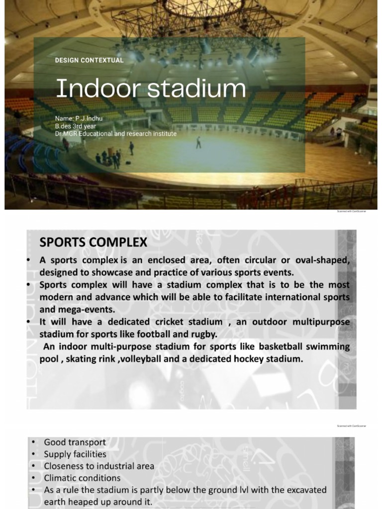 Multi Purpose Indoor Stadium | PDF