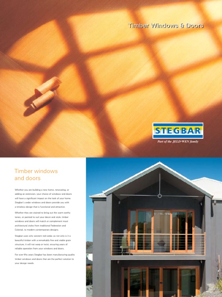Stegbar Timber | PDF | Window | Door