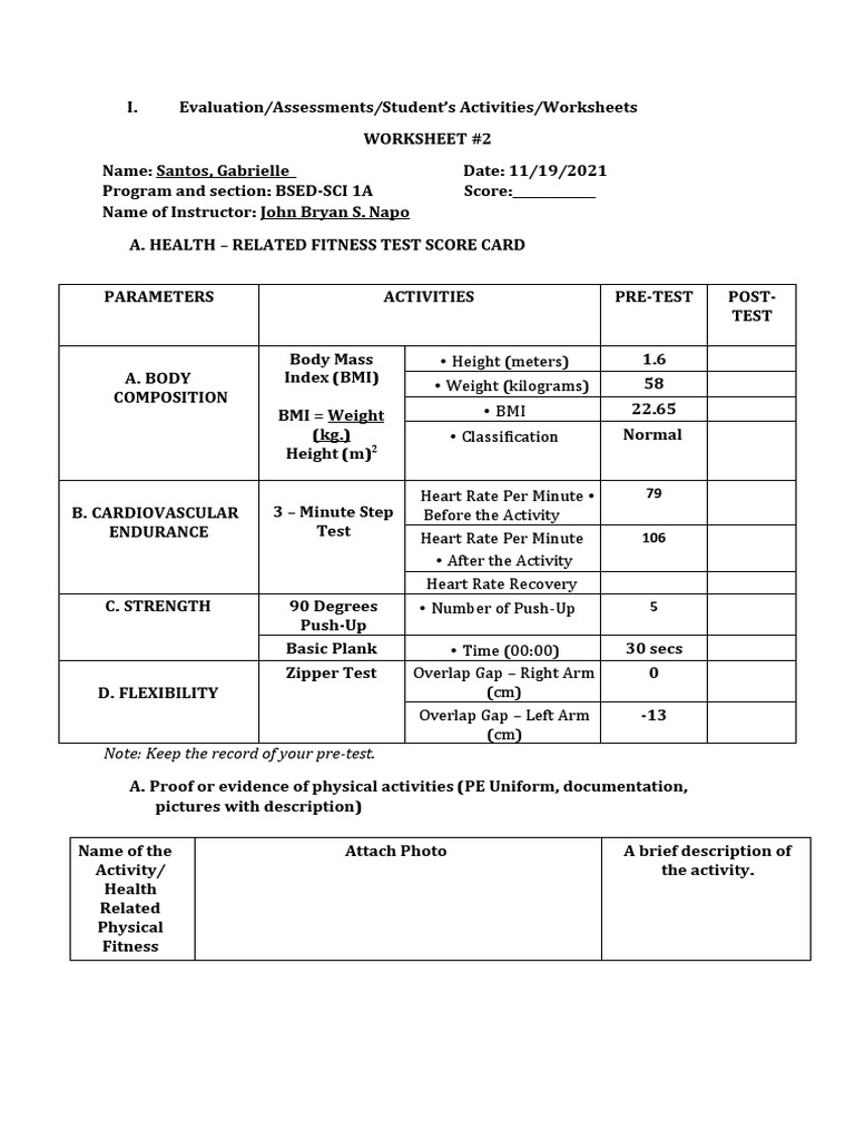 Worksheet | PDF