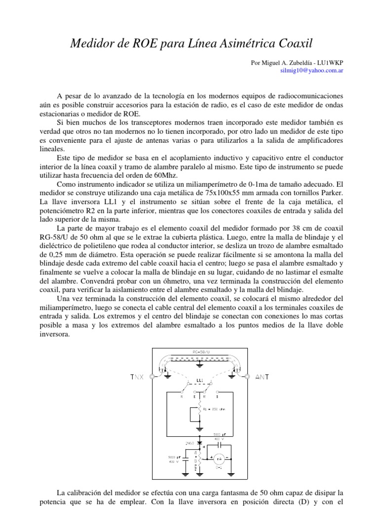 Medidor de ROE | PDF