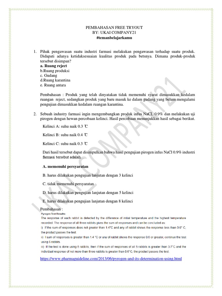 Pembahasan To 1 (P2) | PDF