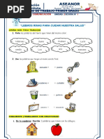 Ficha de Trabajo: Clasificación de Objetos Por Su Tamaño, Color y Forma ...