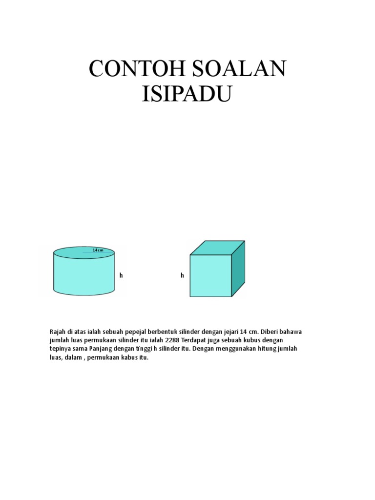 Contoh Soalan Isipadu | PDF