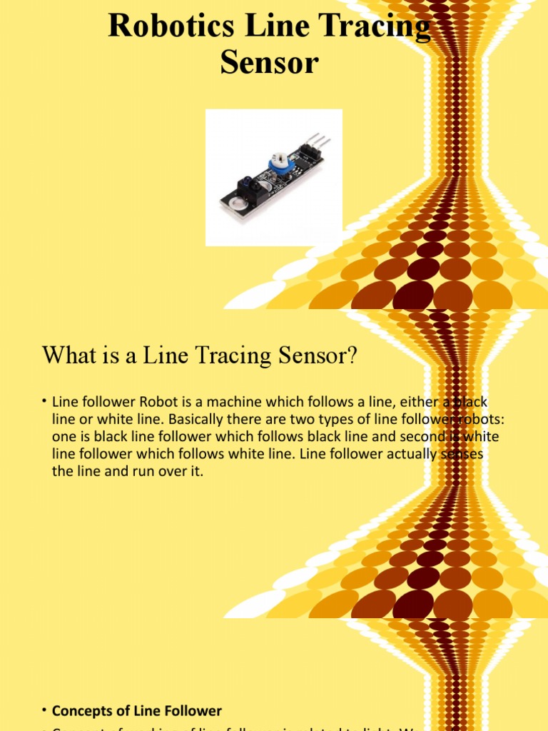 Robotics Line Tracing Sensor | PDF | Electric Motor | Electrical Equipment