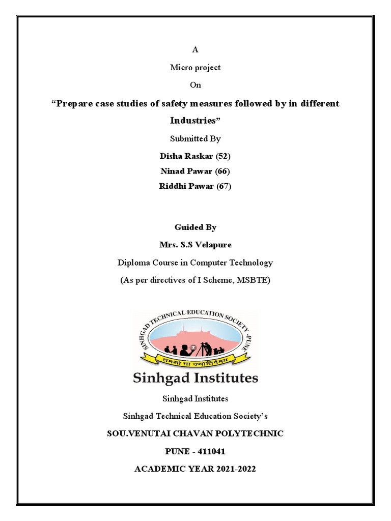 Management Microproject (TYCM-2 Disha Raskar (52), Ninad Pawar (66 ...