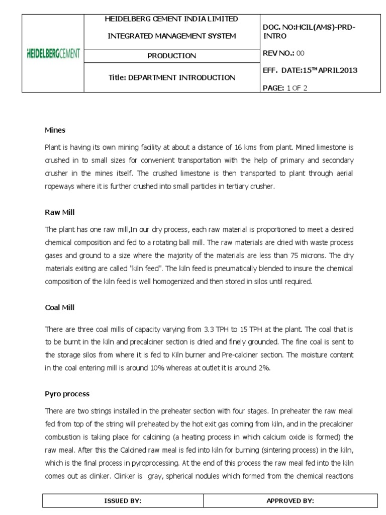 5 - Department Introduction. | PDF | Cement | Building Materials