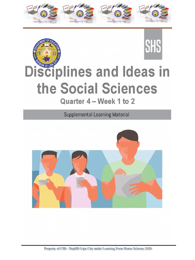 Disciplines and Ideas in The Social Sciences: Quarter 4 - Week 1 To 2 | PDF