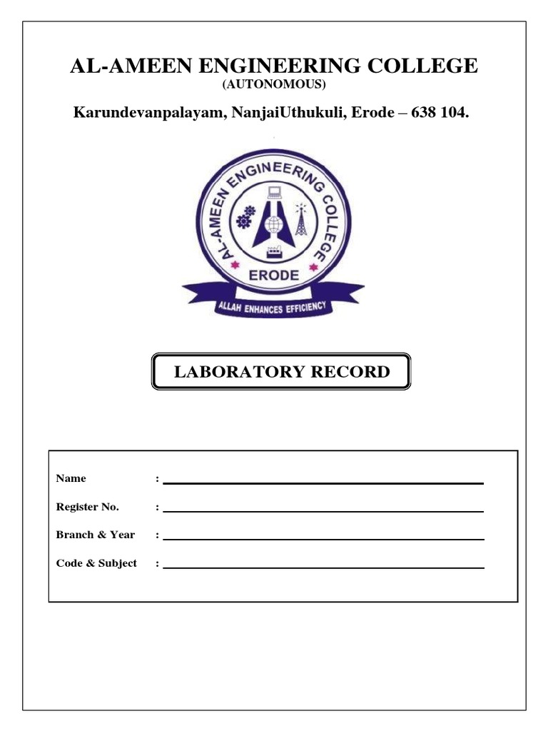 Engineering Lab Record: C Programs | PDF | Computer Engineering ...