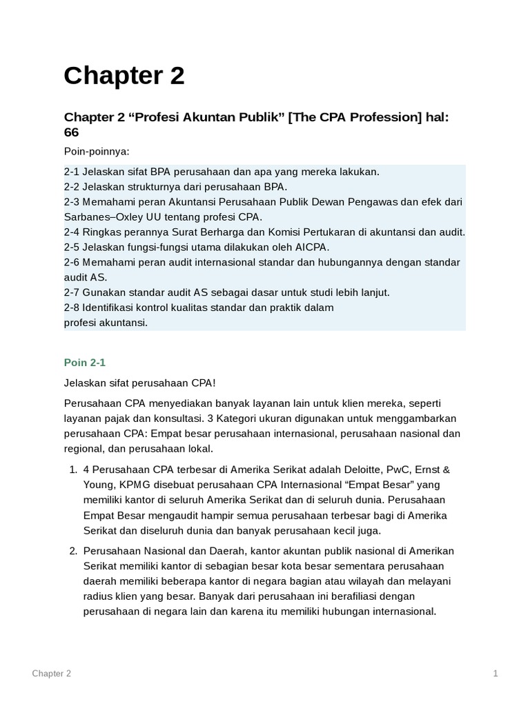 Rangkuman Chapter 2 | PDF | Pengelolaan Keuangan & Uang