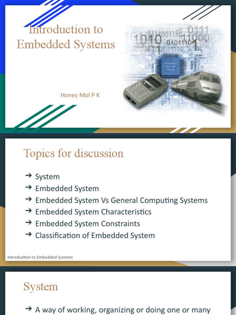 Introduction to Embedded Systems | PDF | Embedded System | Operating System