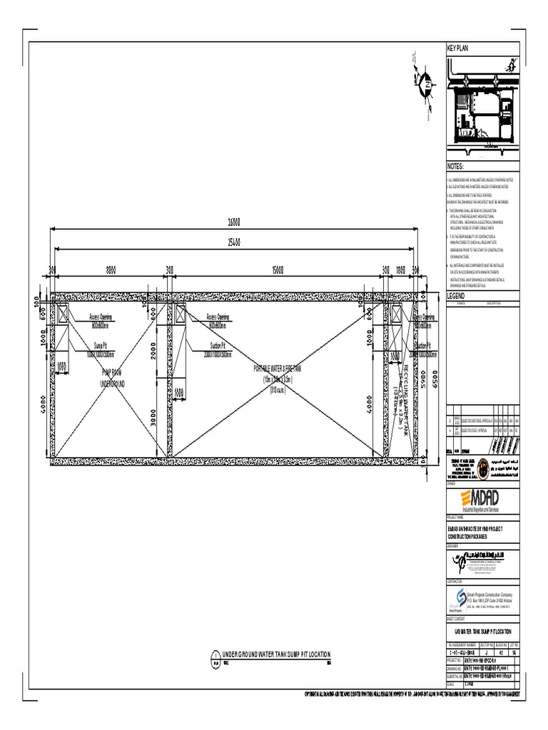 Underground Water Tank Design Plans | PDF | Door | Economic Sectors