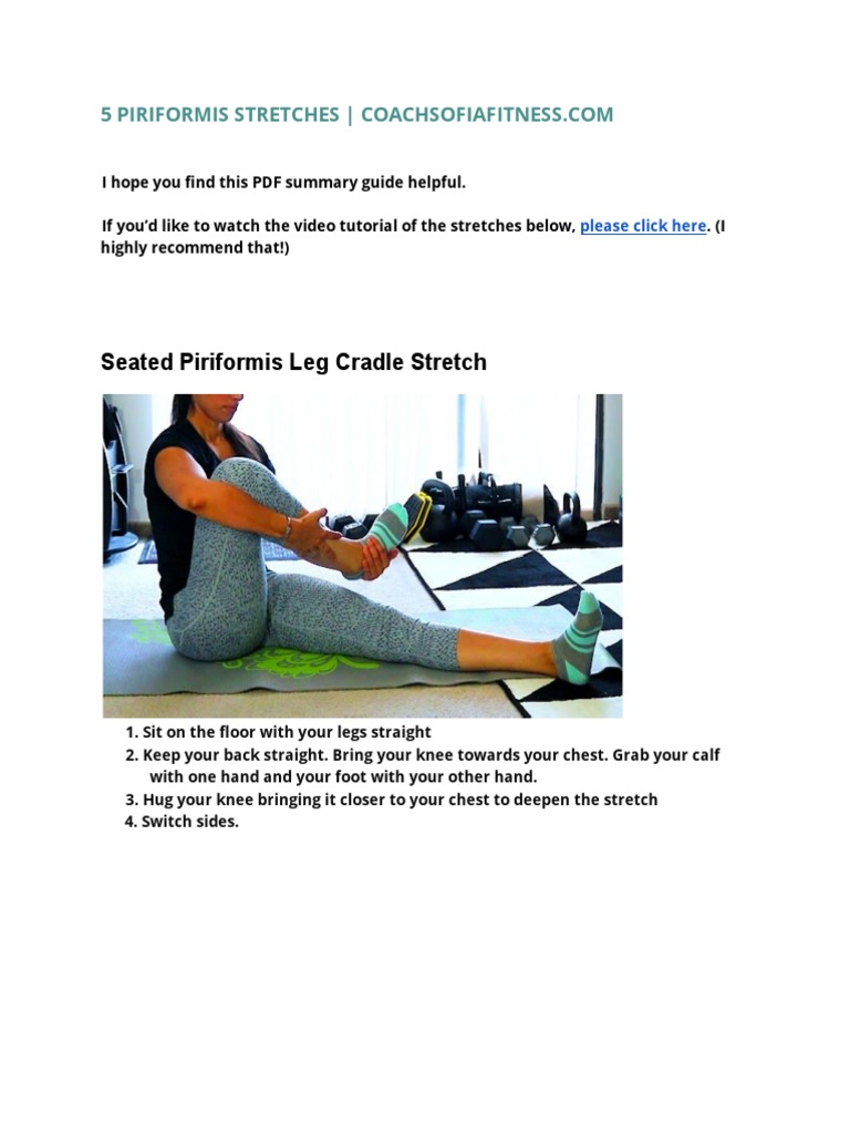 Piriformis Stretches Pdf Download Pdf