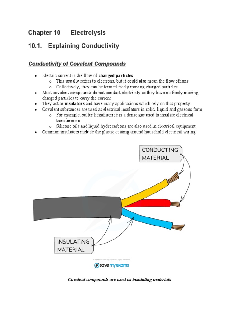 Key Concept Chapter 10 Electrolysis | PDF | Ion | Anode