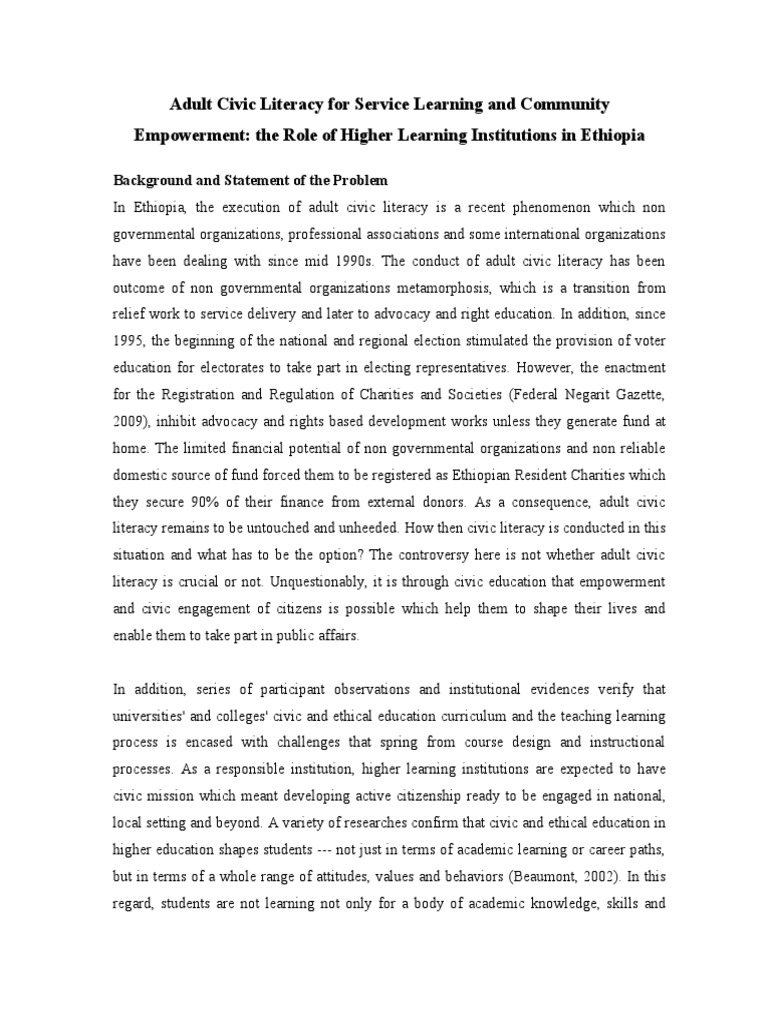 New Paper, Service Learning | PDF | Service Learning | Civic Engagement