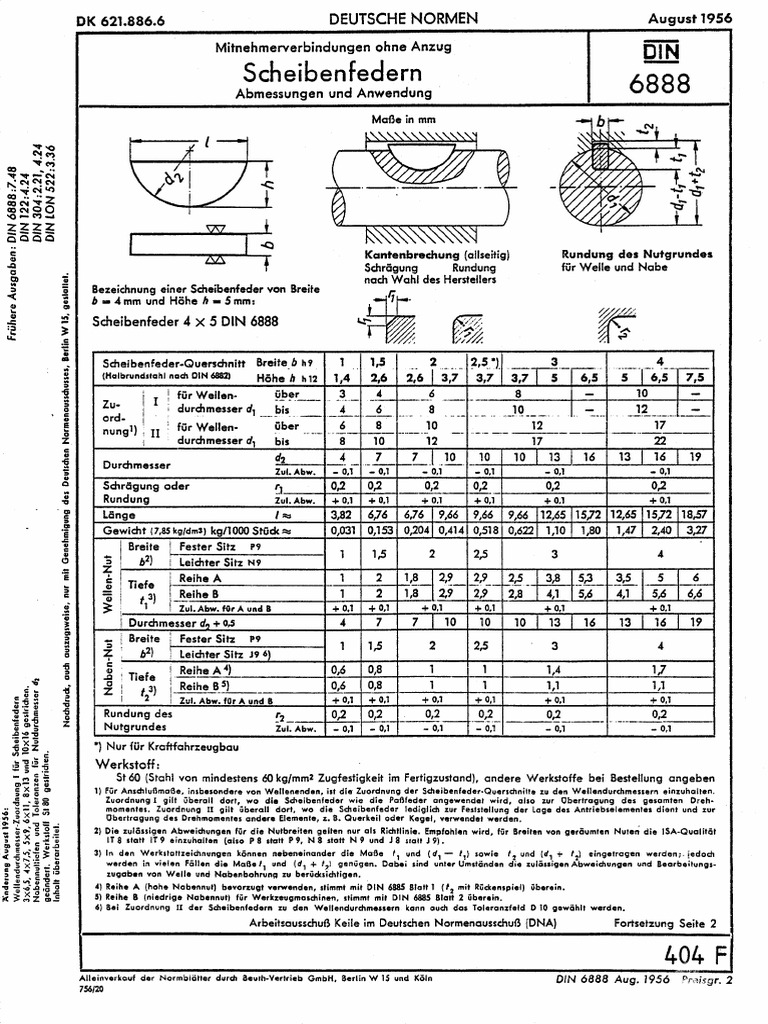 Din 6888-1956 | PDF