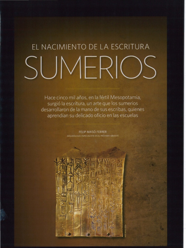 escritura sumeria | Cuneiforme | Escritura