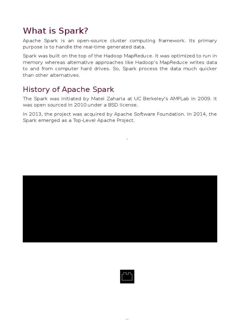 What Is Spark?: History of Apache Spark | Download Free PDF | Apache ...
