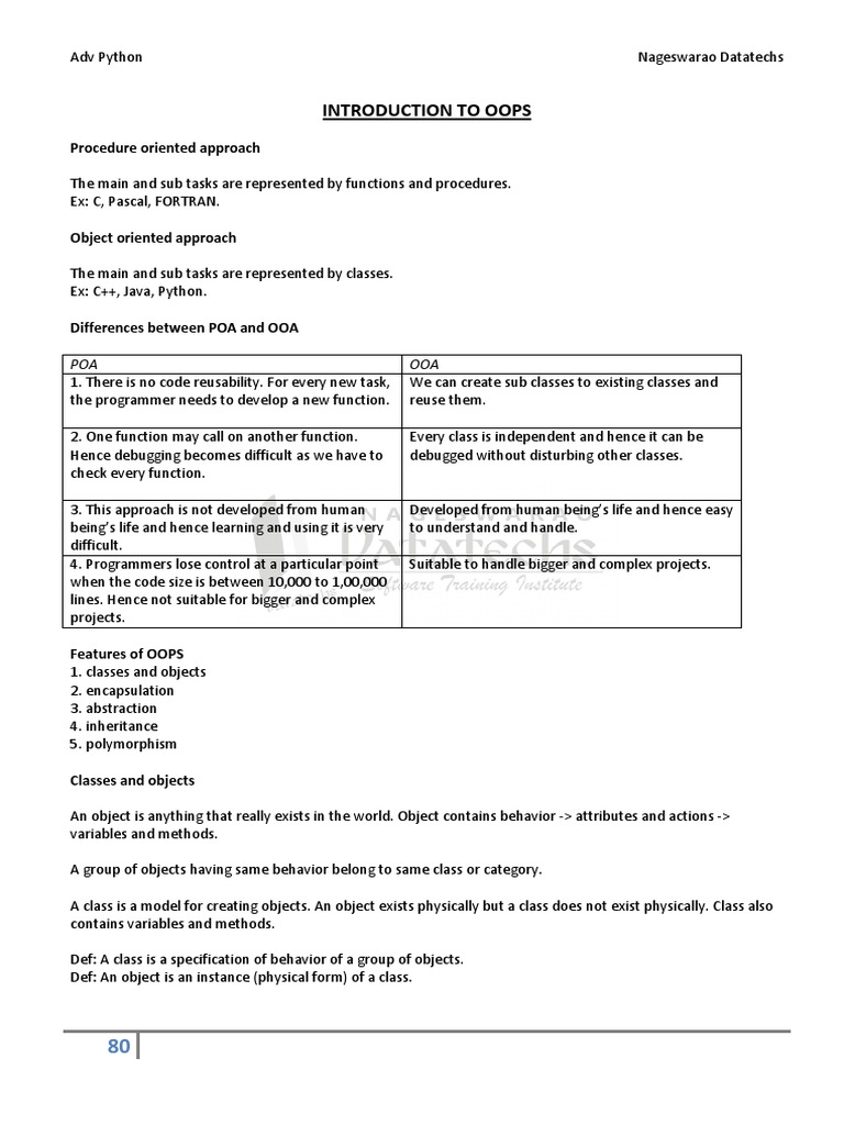 Python Part2 New | PDF | Method (Computer Programming) | Class (Computer Programming)