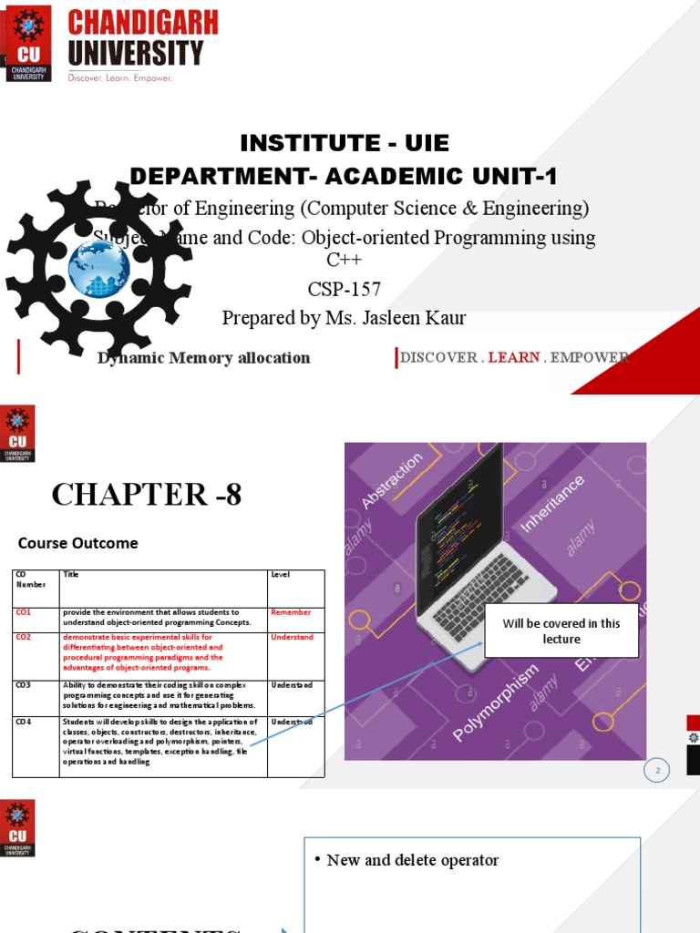 Jasleen Kaur | PDF | Pointer (Computer Programming) | C++